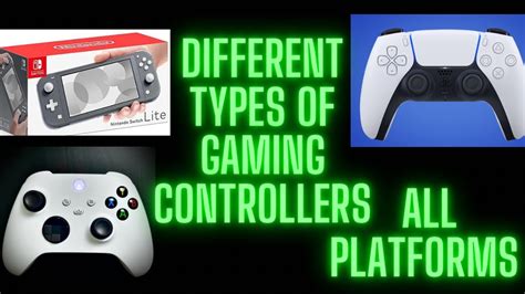 Different Types Of Gaming Controllers All Platforms Youtube