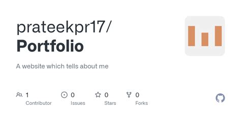GitHub Prateekpr Portfolio A Website Which Tells About Me
