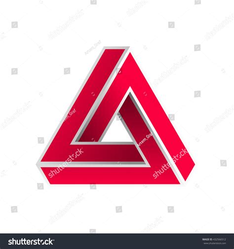 Abstract Impossible Triangle Vector Illustration Stock Vector 432566512 Shutterstock