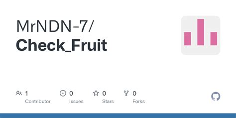 GitHub MrNDN Check Fruit