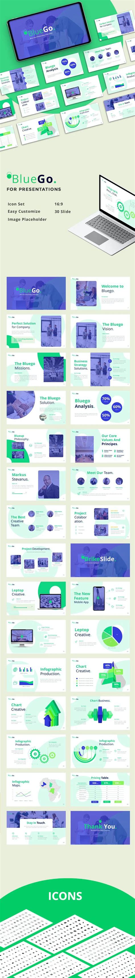 Bluego Business Powerpoint Template