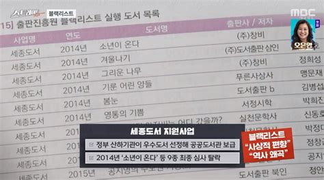 네오 [스트레이트 271회] 작가 한강과 블랙리스트 블랙리스트의 부활 Mbc