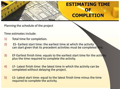 Pert And Cpm Project Management Pptx
