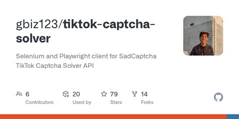 Github Gbiz123tiktok Captcha Solver Selenium And Playwright Client For Sadcaptcha Tiktok