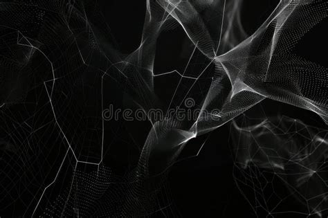 Abstract 3d Geometric Pattern Of Black Glossy Cubes Creating A Modern Sleek And Futuristic