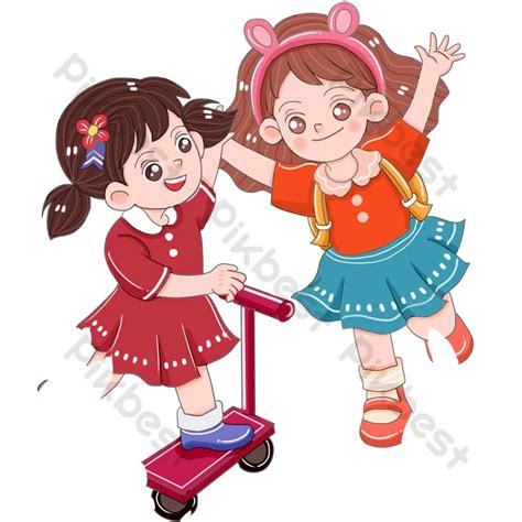 Zwei Schwestern Clipart