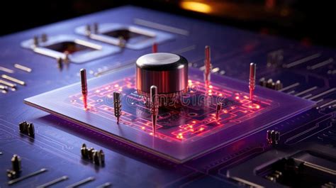 Production Of A Modern Microprocessor Stock Image Image Of Processor Digital 290711253