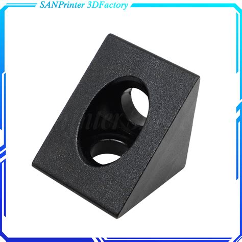 V Slot Black Angle Corner Connector 90 Degree Angl Vicedeal
