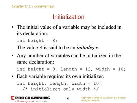 C Fundamentals Chapter 2 Copyright 2008 W W Norton Company Ppt
