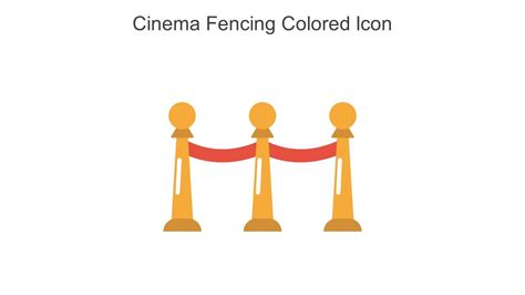 Cinema Fencing Colored Icon In Powerpoint Pptx Png And Editable Eps Format PPT Sample