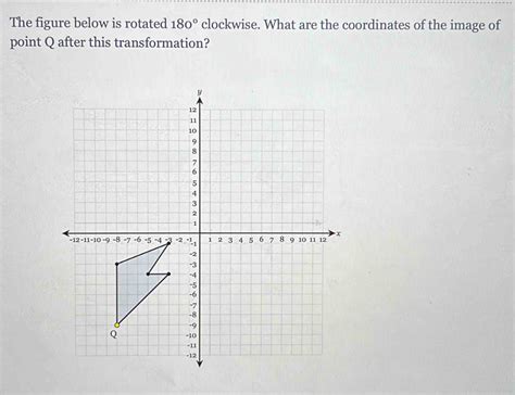 solved the figure below is rotated 180° clockwise what are the