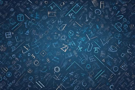 Premium Photo Blue Mathematical Plus Symbols Pattern Math Design