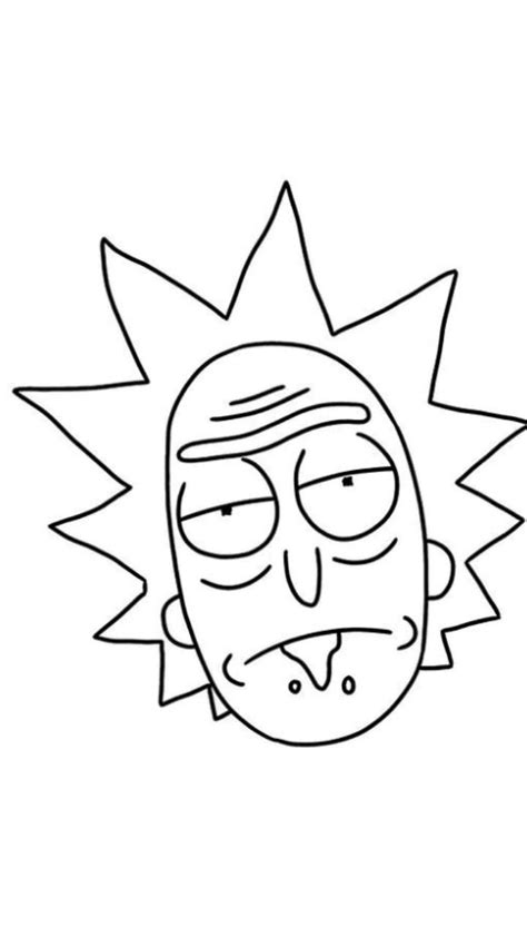 How To Draw Rick Showing His Middle Finger Artofit