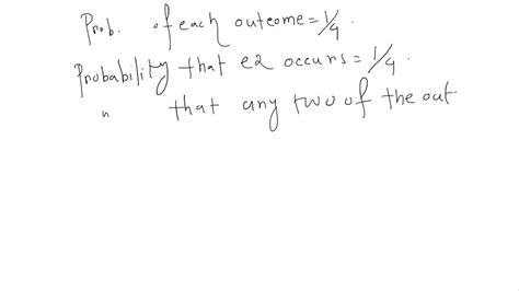 SOLVED An Experiment Has Four Equally Likely Outcomes E1 E2 E3 And E4 A What Is The
