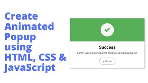 In This Video I Will Show You How You Can Easily Create Simple Animated Popup Box Modal Using