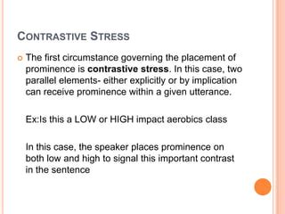 Stress In Speech Pptx