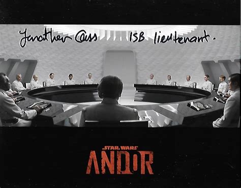 Jonathan Cass Signed Isb Lieutenant Andor 10x8