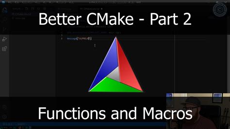 Better Cmake Part 2 Functions And Macros Youtube