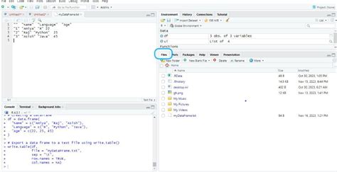 Exporting Data From Scripts In R Programming Geeksforgeeks