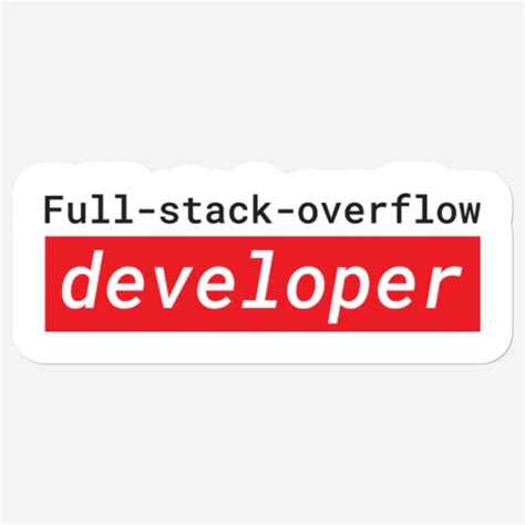 Full Stack Overflow Developer Programmer Jokes Sold By Ika Haryanti Sku 31322711 30 Off