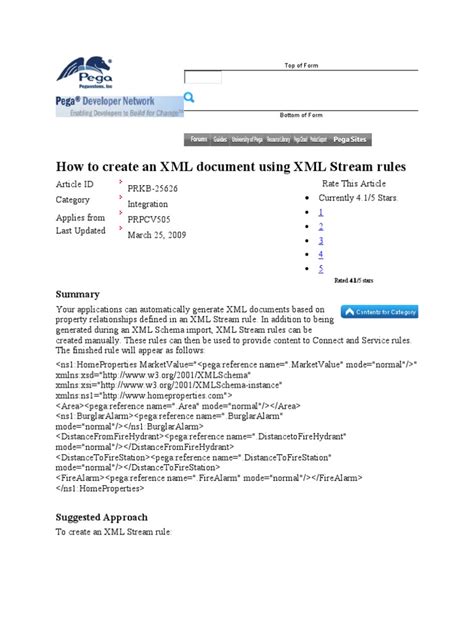 how to create an xml document using xml stream rules pdf xml data management