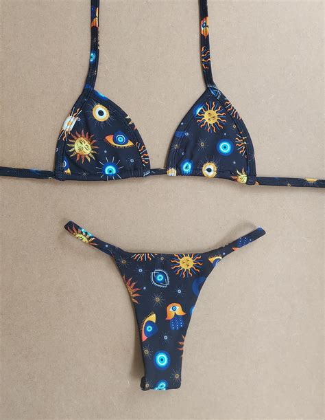 Biquini Fio Dental Fita Astral Carol Moda Praia