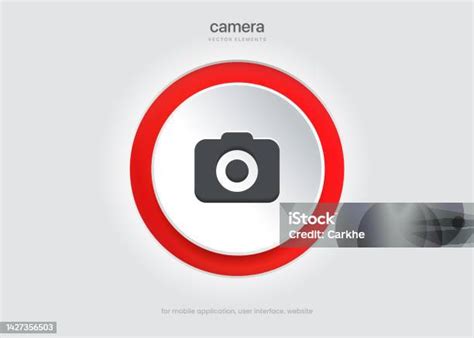 3d 카메라 아이콘 기호 푸시 버튼 사진 표지판 사진 아이콘입니다 캠 표지판 모바일 앱 웹 사이트 Ui Ux에 대한 사진 기호 가져 오기 가정용 캠코더에 대한 스톡 벡터