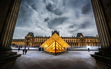 The Louvre Stunning Hdr Paris In 4k Ultra Hd Wallpaper