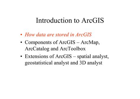 Arc Gis Introduction Ppt Pdf