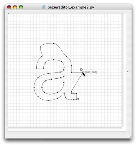NodeBox Bezier Editor