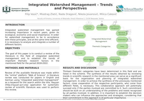Pdf Integrated Watershed Management Trends And Perspectives