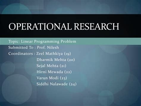 Linear Programming Feasible Region Ppt