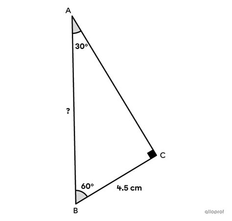 The Trigonometric Ratio Of Sine Secondaire Alloprof