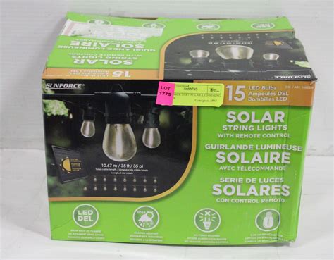 Sunforce 35 Ft Solar Led String Lights