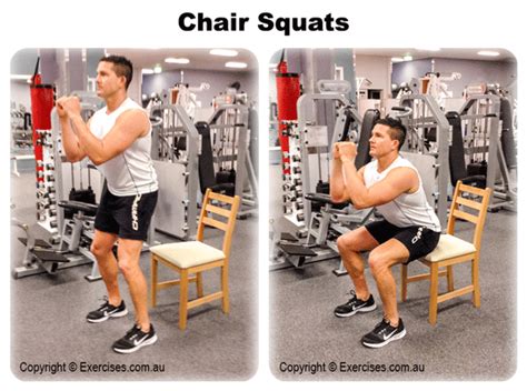 Chair Squats Quick 1 48 Min Step By Step Video