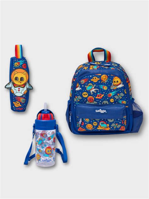 Smiggle Ready Set Go 3 Parça Erkek Çocuk Okul Seti Pembecida