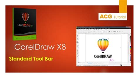 Standard Toolbar In Coreldraw X8 By Amol Gulekar In Hindi Youtube