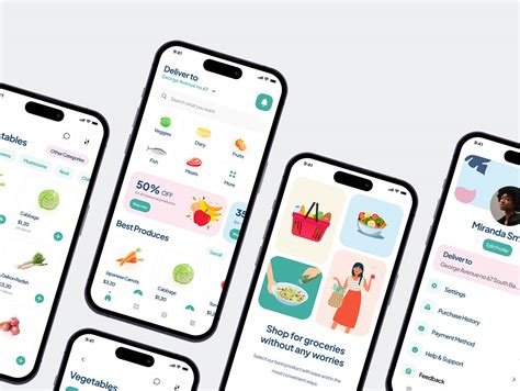 Online Grocery Mobile App Ui Design On Behance