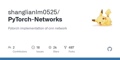 Github Shanglianlm Pytorch Networks Pytorch Implementation Of Cnn Network