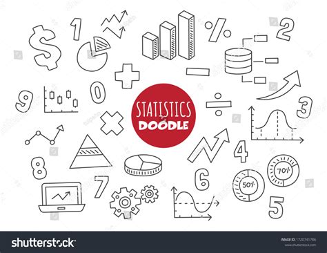 Statistics Kawaii Doodle Vector Hand Drawing Stock Vector Royalty Free