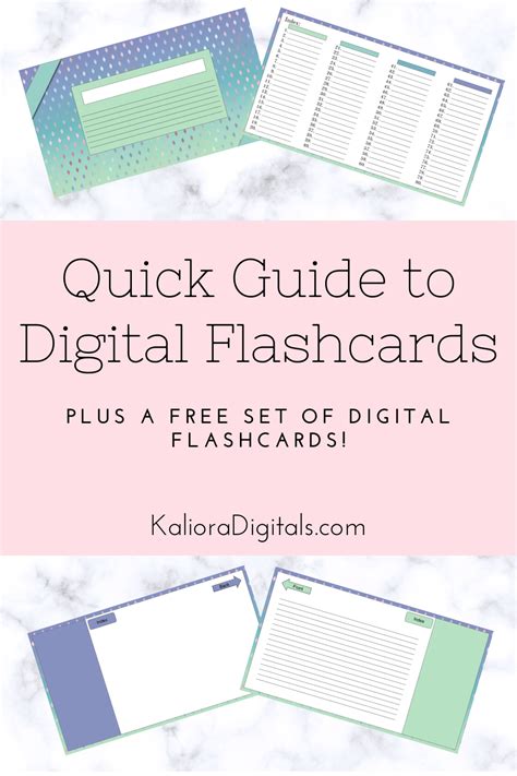 Quick Guide To Digital Flashcards Artofit