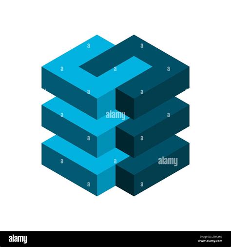 Blue Geometric Building Architecture Construction Concept Technology