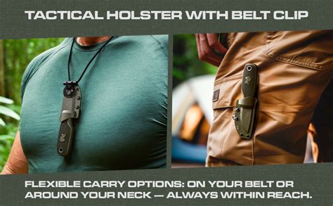 Odenwolf W Mini 2 Edc Neck Knife With Sheath And