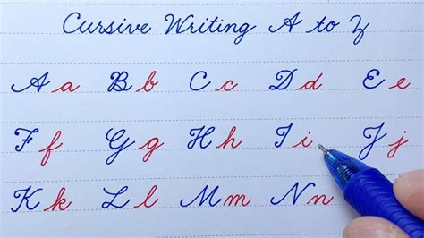 Cursive Writing A To Z Abcd Cursive Abcd Cursive Handwriting Abcd