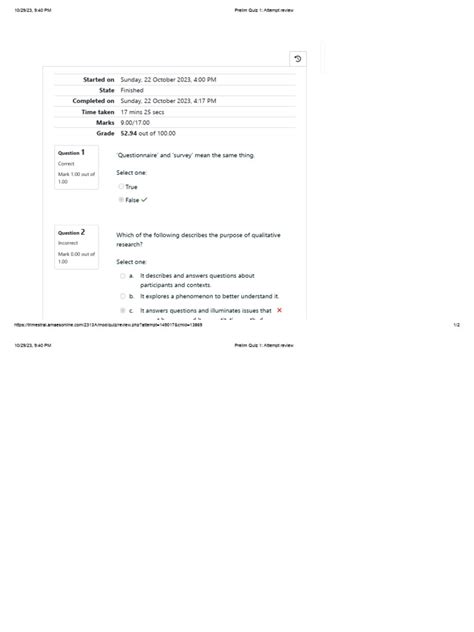 Prelim Quiz 1 Attempt Review Pdf