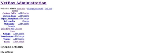 Odd Look Of Admin Page · Netbox Community Netbox · Discussion 6366 · Github