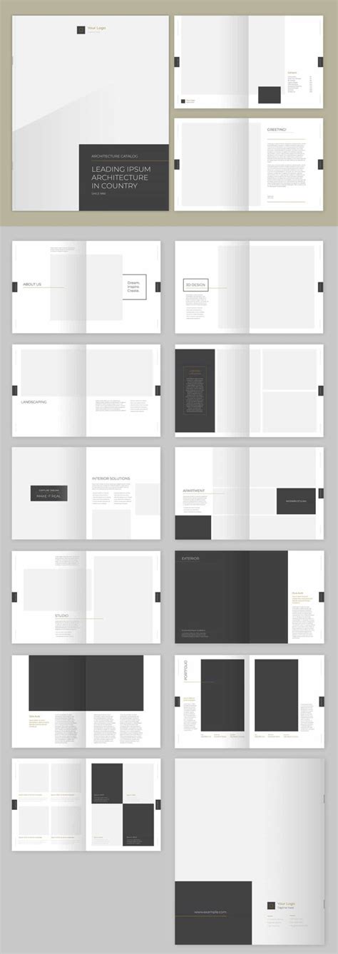 Customizable Architecture Portfolio Templates Archisoup
