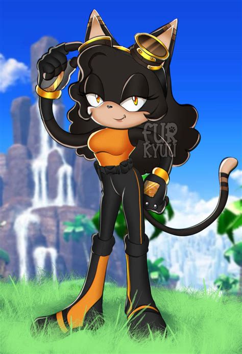 Kyuutie Nine The Cat Sonic Oc By Furkyuu On Deviantart