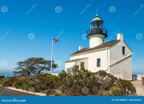 San Diego California Old Point Loma Lighthouse In The Cabrillo