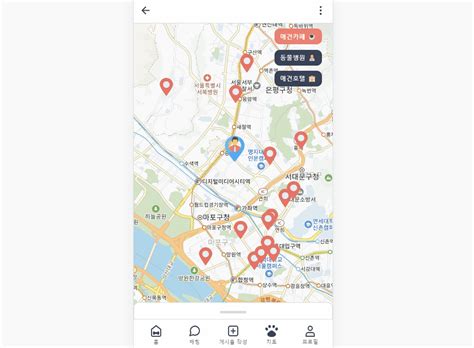React 카카오맵 API로 펫 지도 기능 구현 React 카카오맵 API로 펫 지도 기능 구현